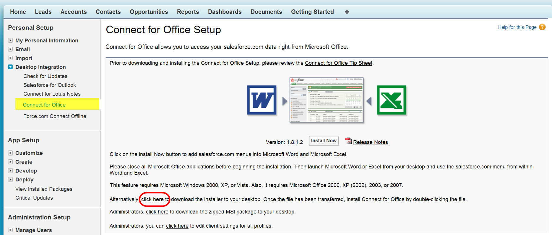 Configure Salesforce Mail Merge Button MS Word Template